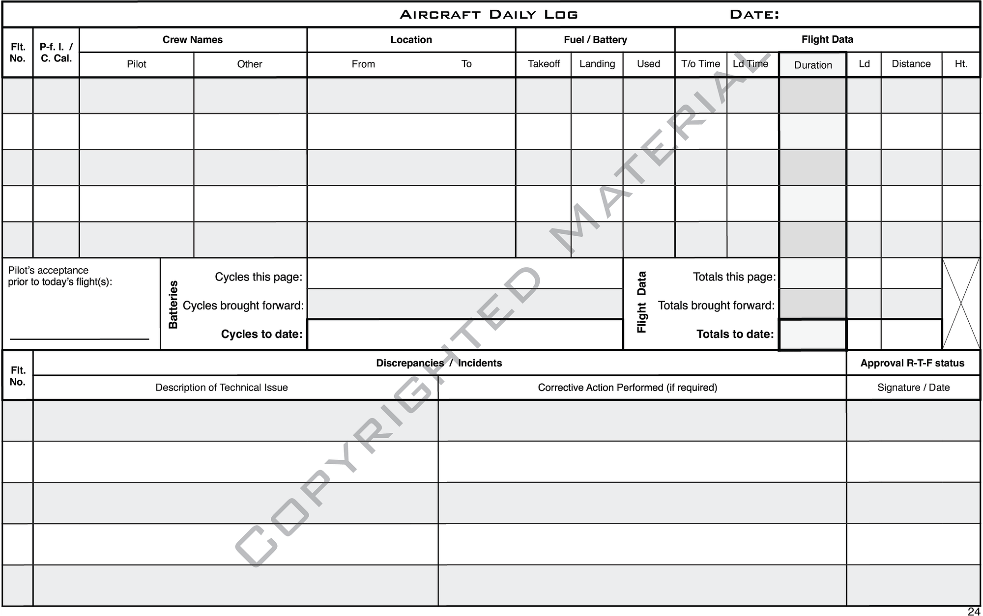 The UAV Aircraft Logbook Pro - Parhelion Aerospace GmbH